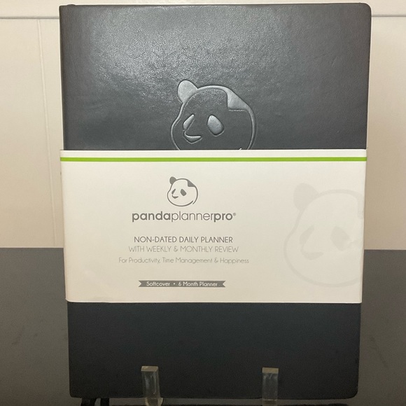 Panda Planner | Office | Panda Planner Pro Nondated Softcover 6 Month Daily Planner Black ...